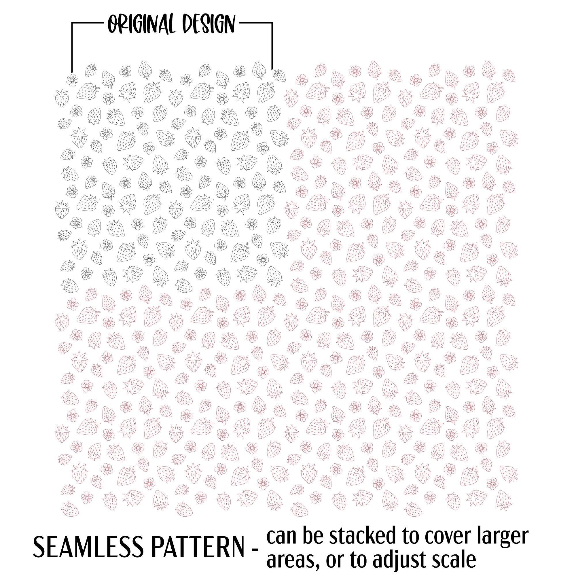 Strawberry Score Pattern for Laser SVG (digital Download) - Etsy