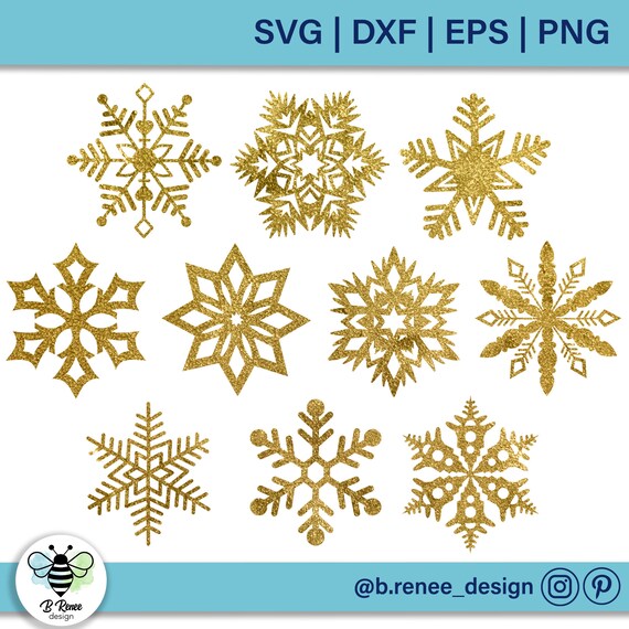 Snowflake SVG Bundle Christmas SVG Bundle Snowflake - Etsy
