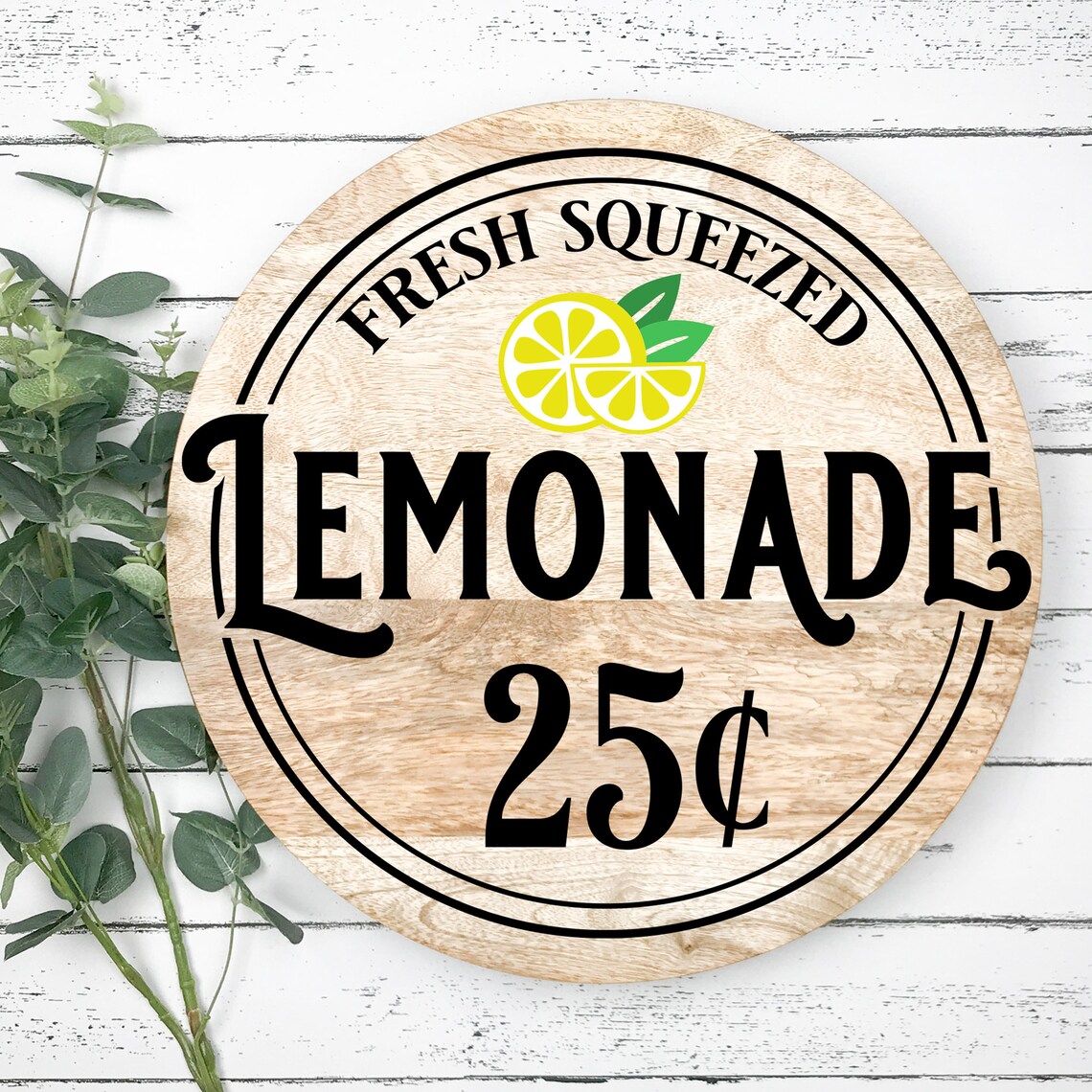 Fresh Squeezed Lemonade SVG Farmhouse Lemonade Sign | Etsy
