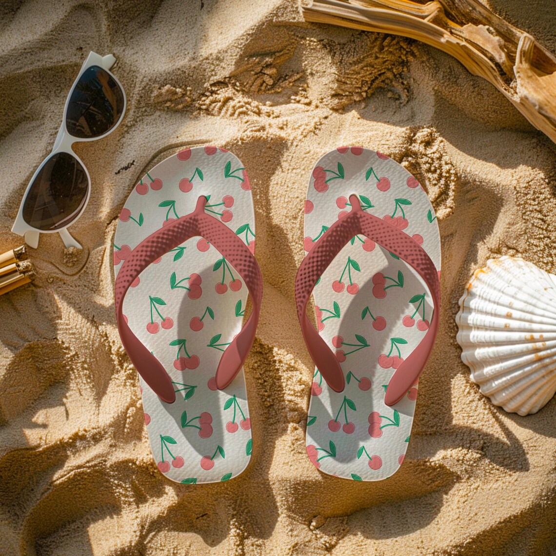 Flip Flops Mockup, Surface Pattern Mockup, Summer Sandal Mockup ...