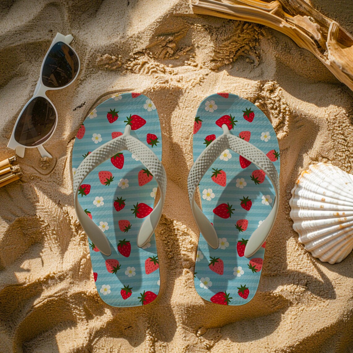 Flip Flops Mockup, Surface Pattern Mockup, Summer Sandal Mockup ...
