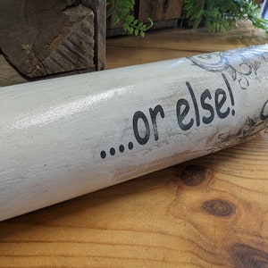 Modern Rustic Rolling Pin Faux Vintage Quotes Decoupage and Painted ...