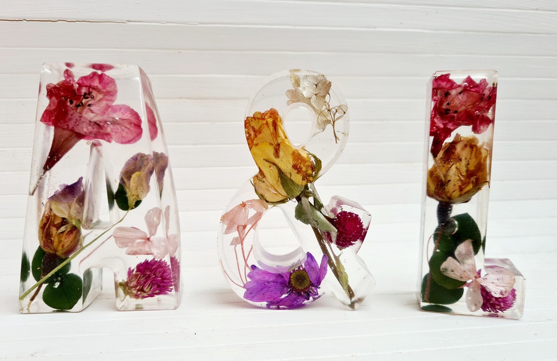 Large Resin Letters 4.5 Made to Order Seasonal | Etsy