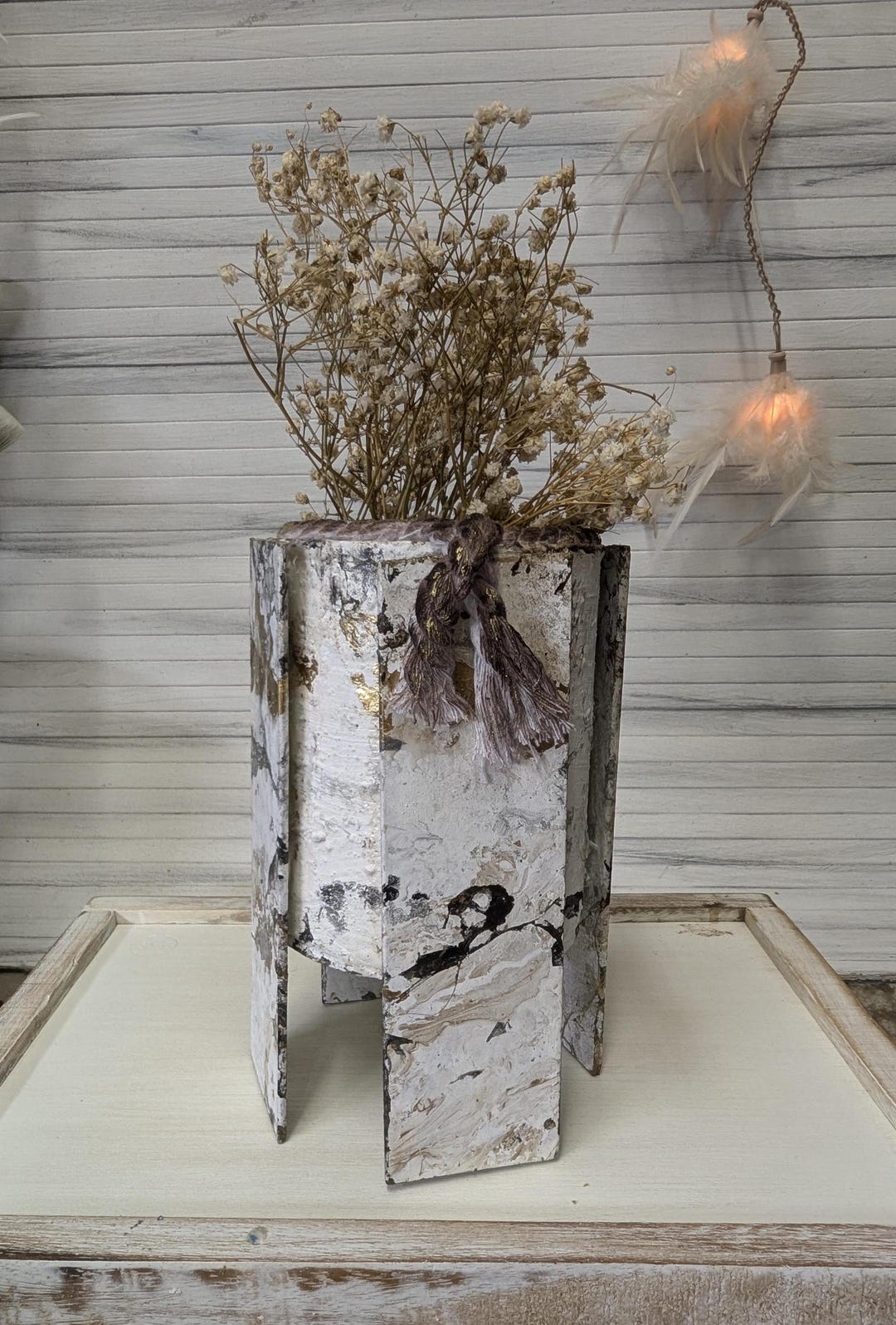 Upcycled Vase Recycling Uplifting Paint Tin and Wood Upcycling Project ...