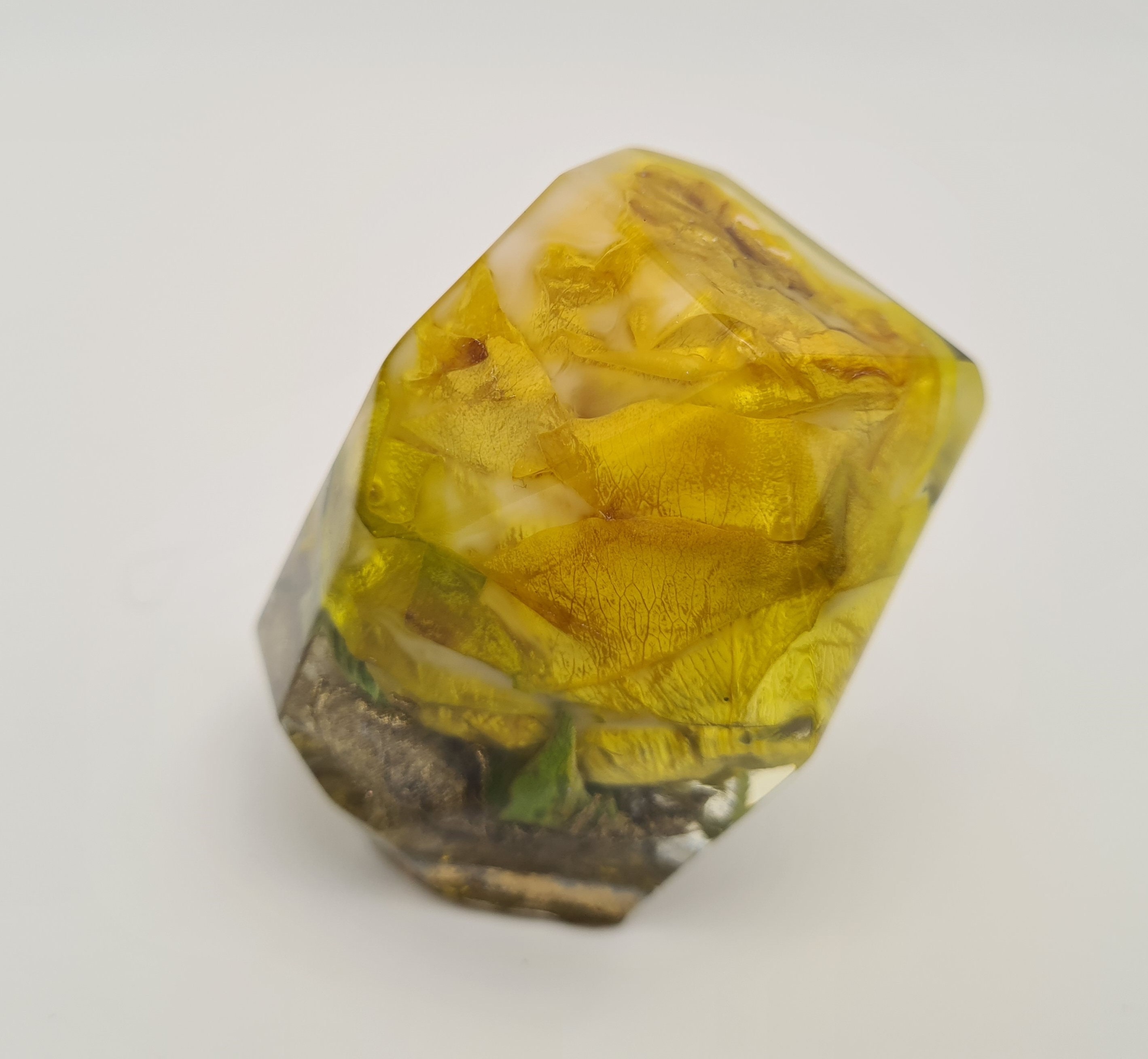 Real Yellow Rose in Crystal Shape Resin Encasing Paper Weight - Etsy UK