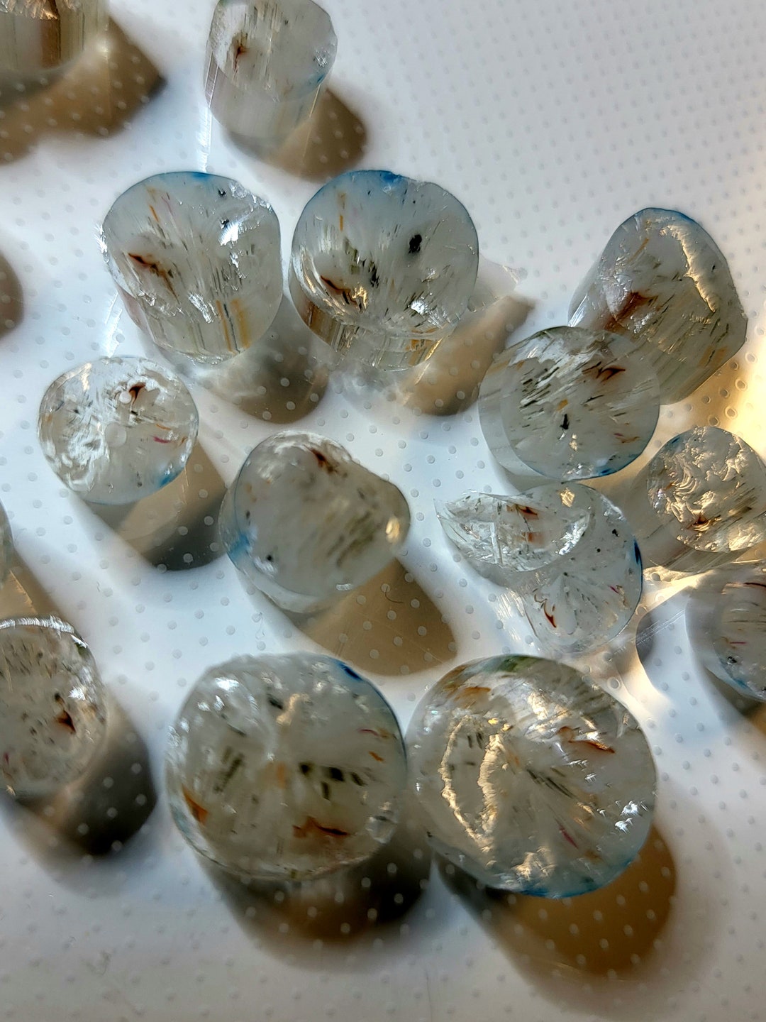 Vitrigraph Murrine White Flowers Peony Hint of Colour 90COE 25 Grams ...