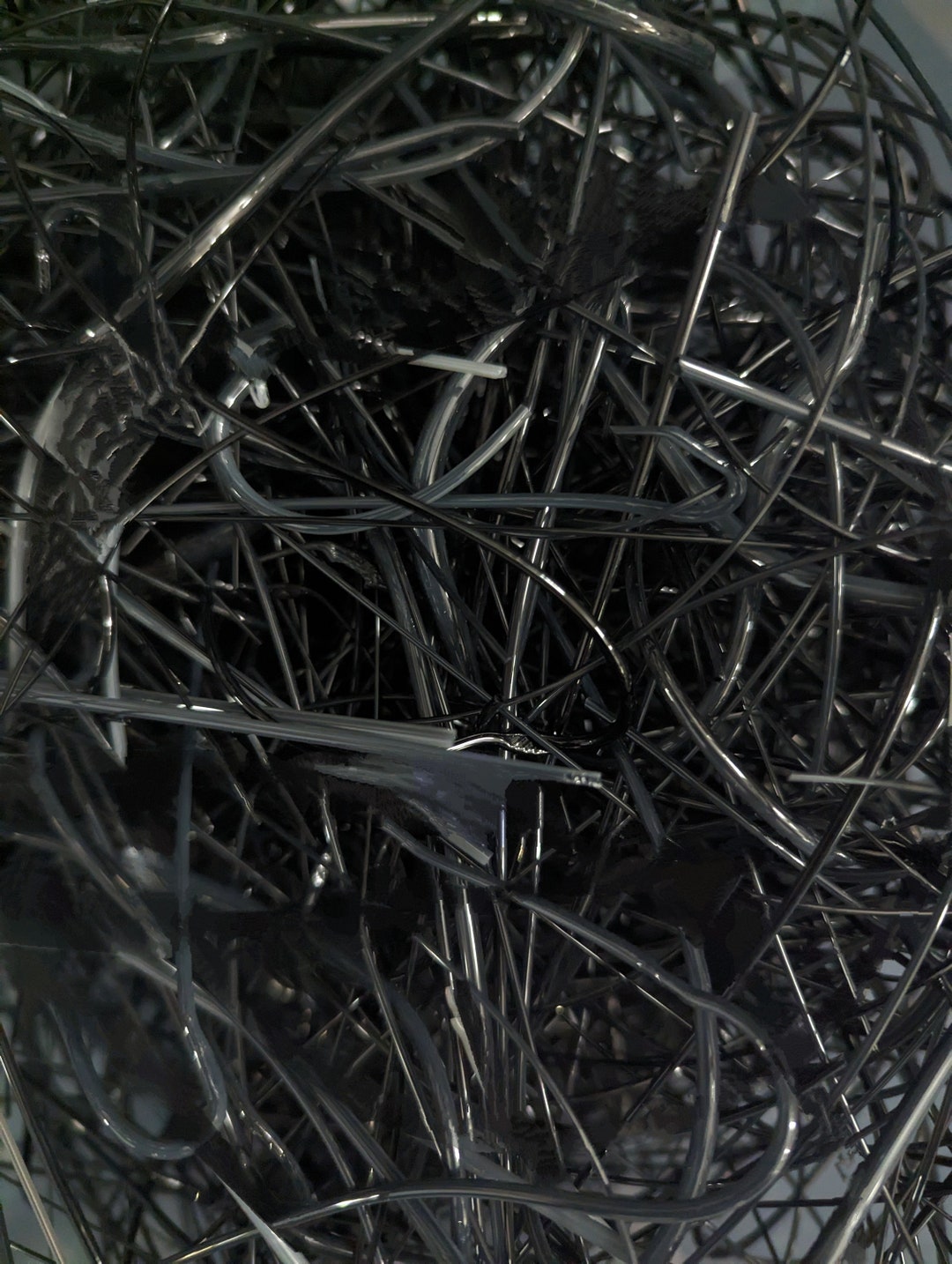 Black Vitrigraph Stringers Fused Glass 90COE 100grams Floral Projects ...