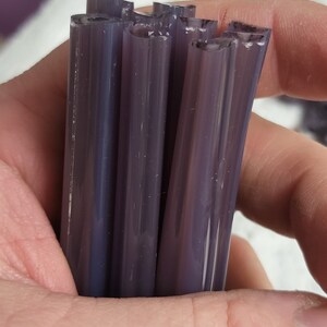 96 COE Grape Purple Flower Murrine Vitrigraph Slices or Cane 25 Grams ...