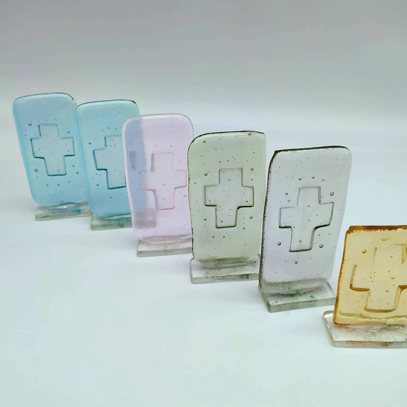 Glass Crosses Fused - Etsy UK