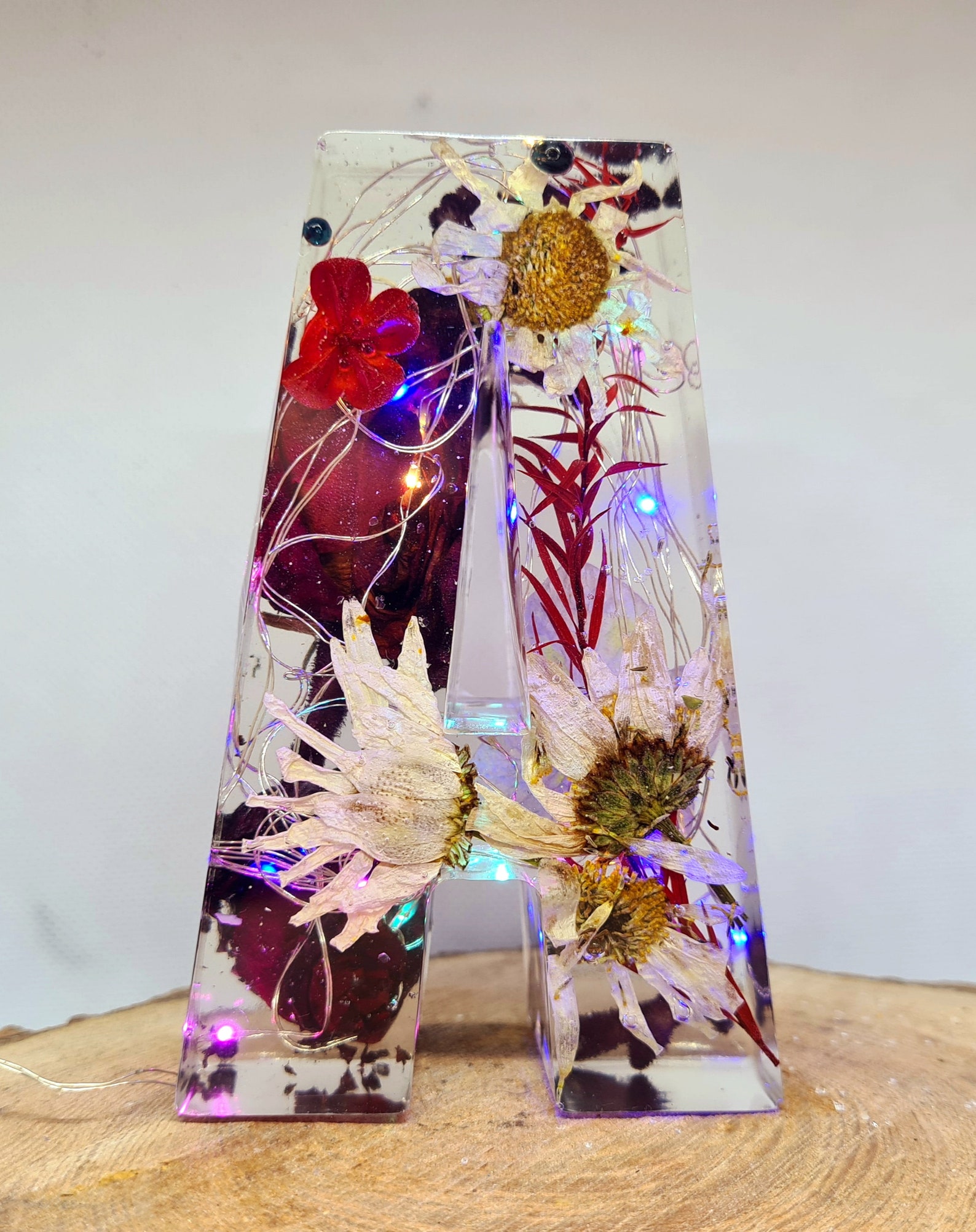 Large Resin Letters With Led Lights Option Made to | Etsy UK