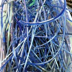 Vitrigraph Stringers, Blue Fused Glass Fusing Stringers 90COE Bullseye ...