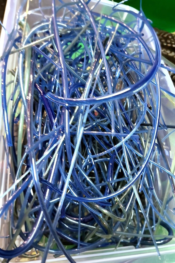 Vitrigraph Stringers Blue Fused Glass Stringers 90COE - Etsy