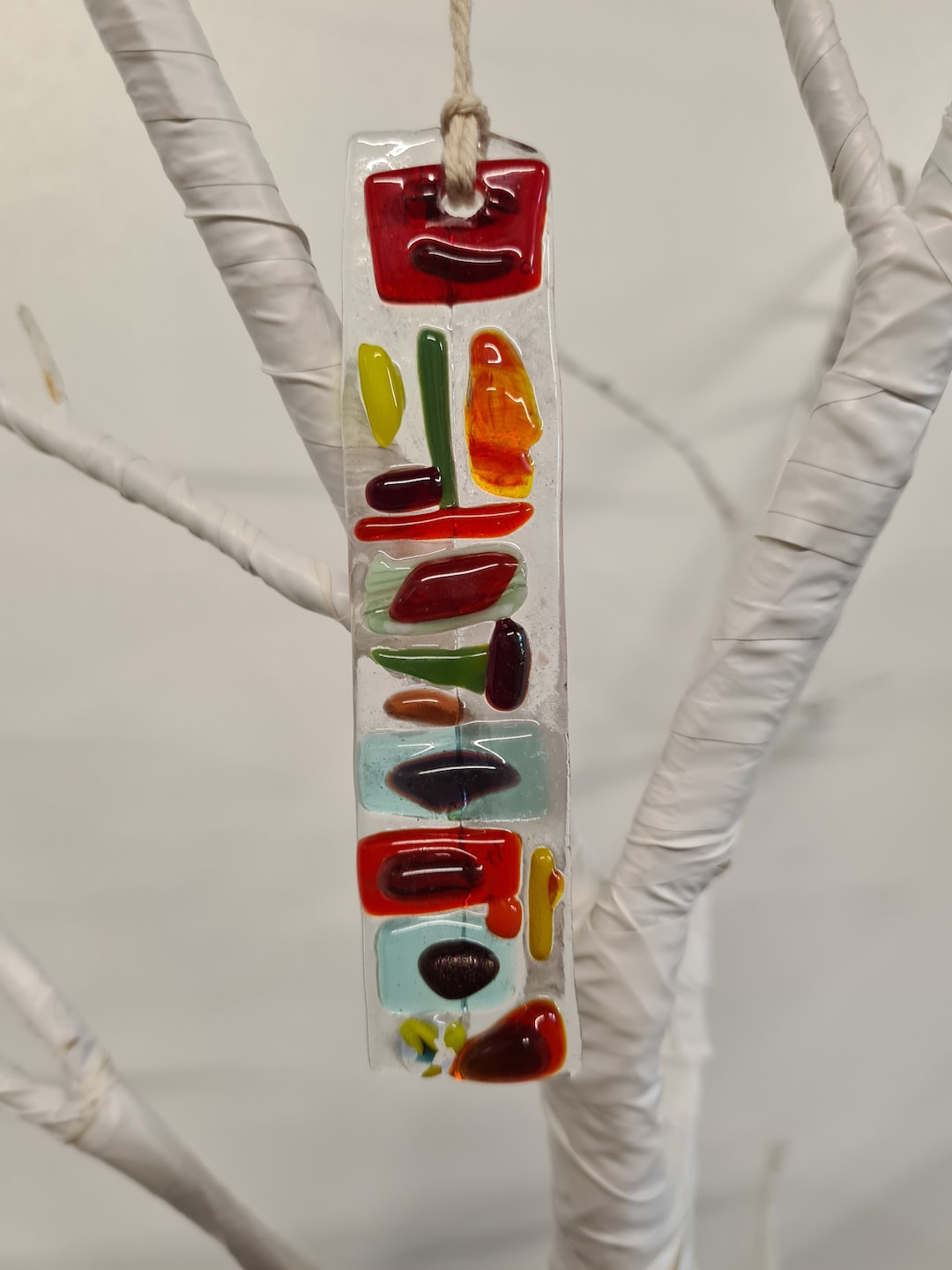 Fused Glass Wish Stick, Sun Catcher, Hanging, Handmade, Beautiful Décor ...