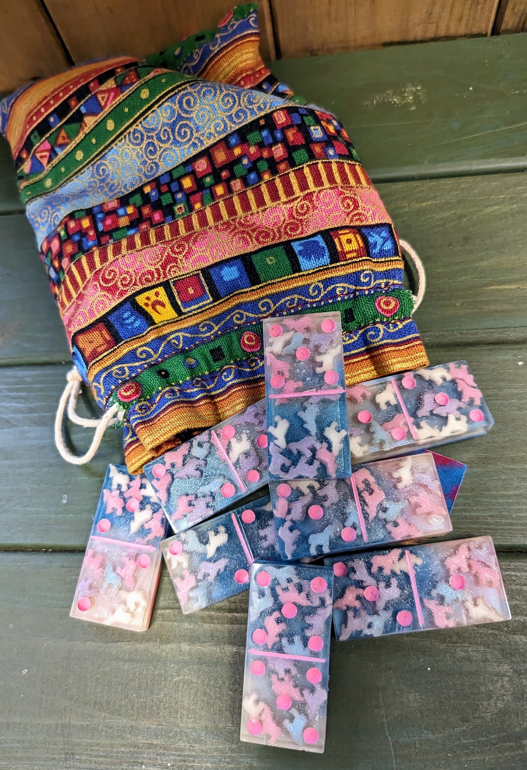 Luxury Unicorn Resin Dominos Fairy Dust Glitter Colour Burst High ...