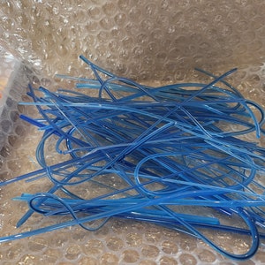 Vitrigraph Stringers, Blue Fused Glass Fusing Stringers 90COE Bullseye ...