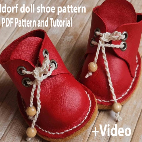 Reggie's Felt Dolly Shoe Pattern PDF fits Waldorf Doll - Etsy