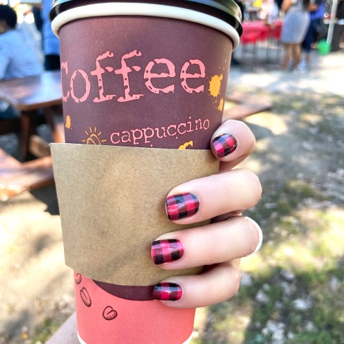 Raspberry Red Nail Wraps / Solid Color Nail Wraps | Etsy