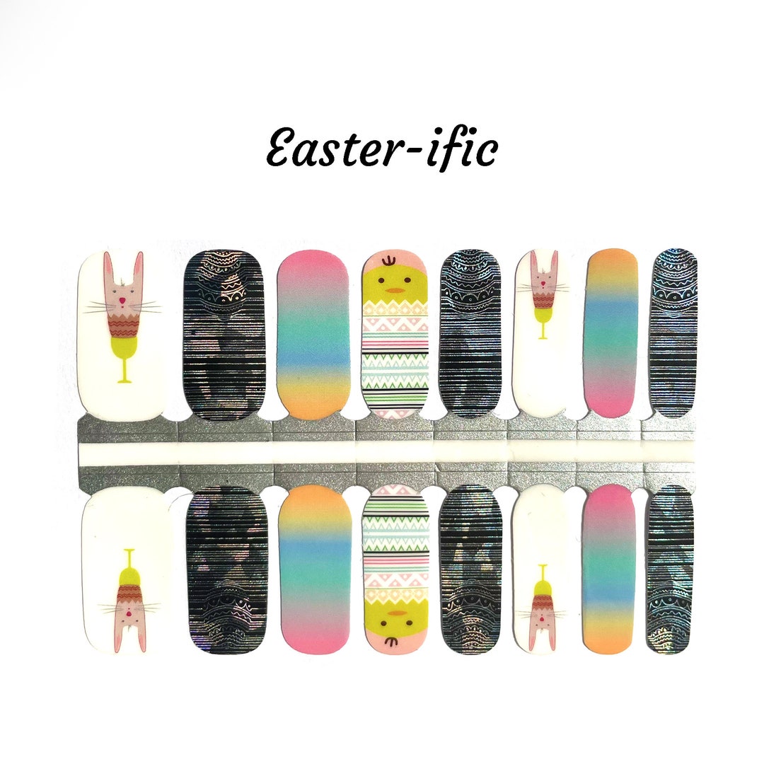 Easter-ific Nail Wraps / Easter Nail Wraps /rainbow Nail Wraps / Easter ...