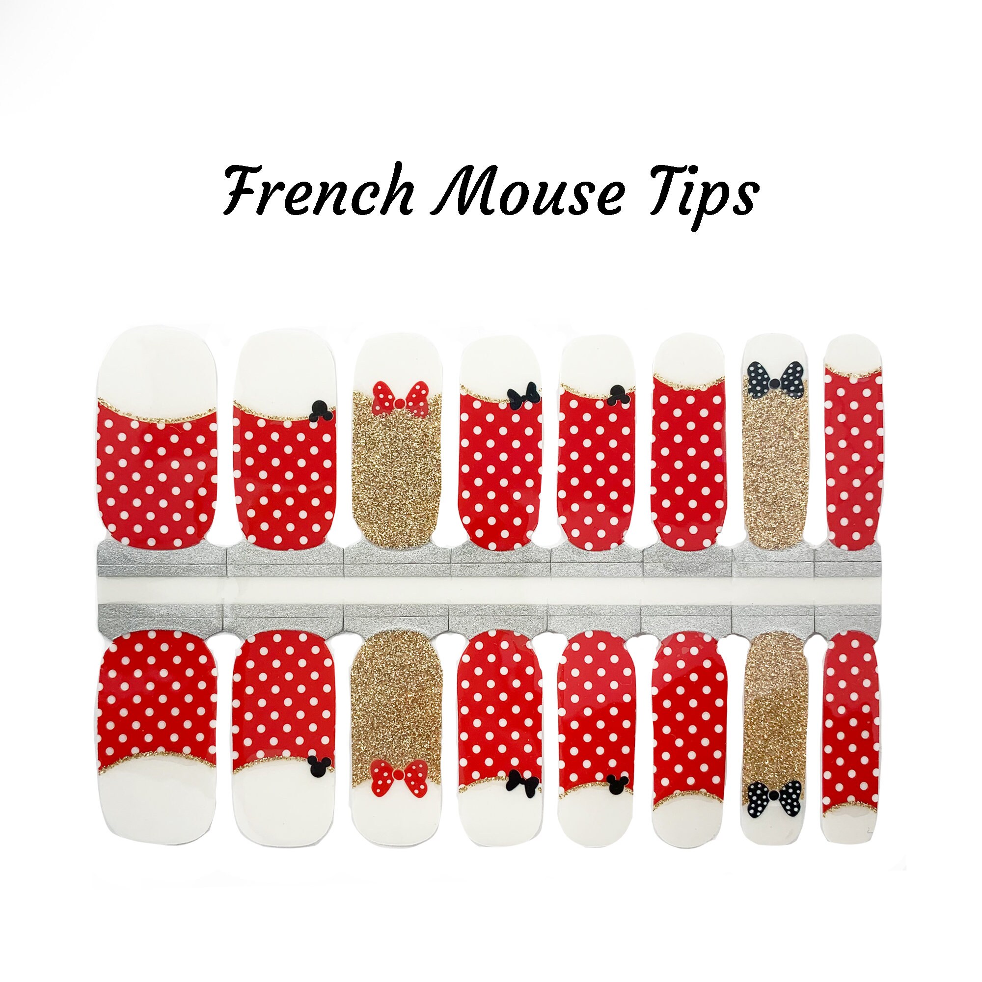 French Mouse Tips Nail Wraps / Disney Nails - Etsy