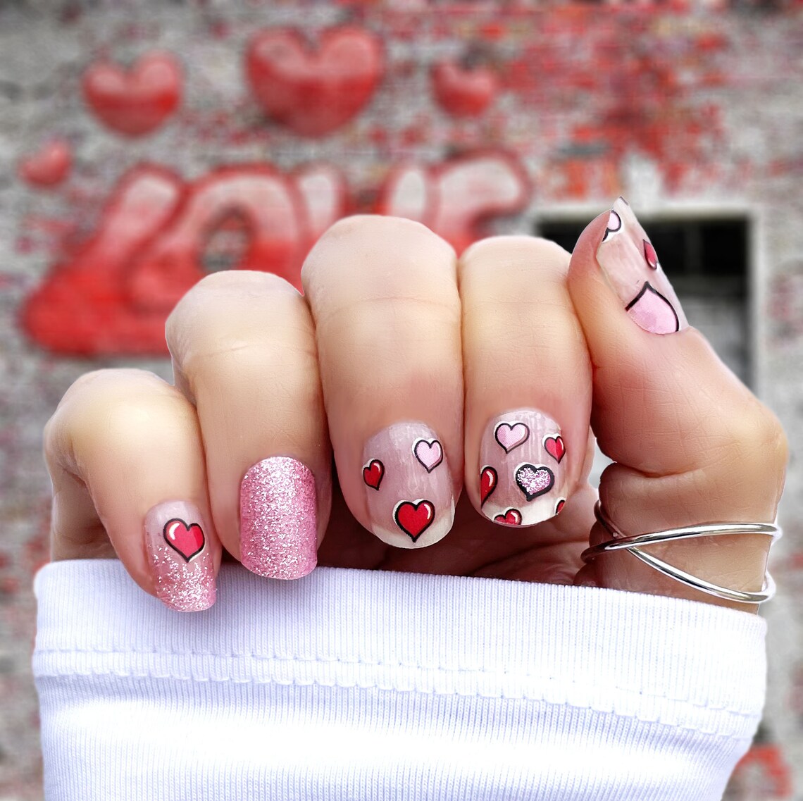 Dream on Nail Wraps / Valentine Nails - Etsy