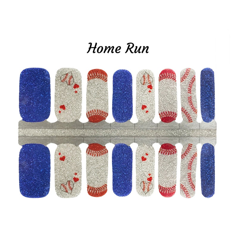 Baseball Nail Decals - Etsy