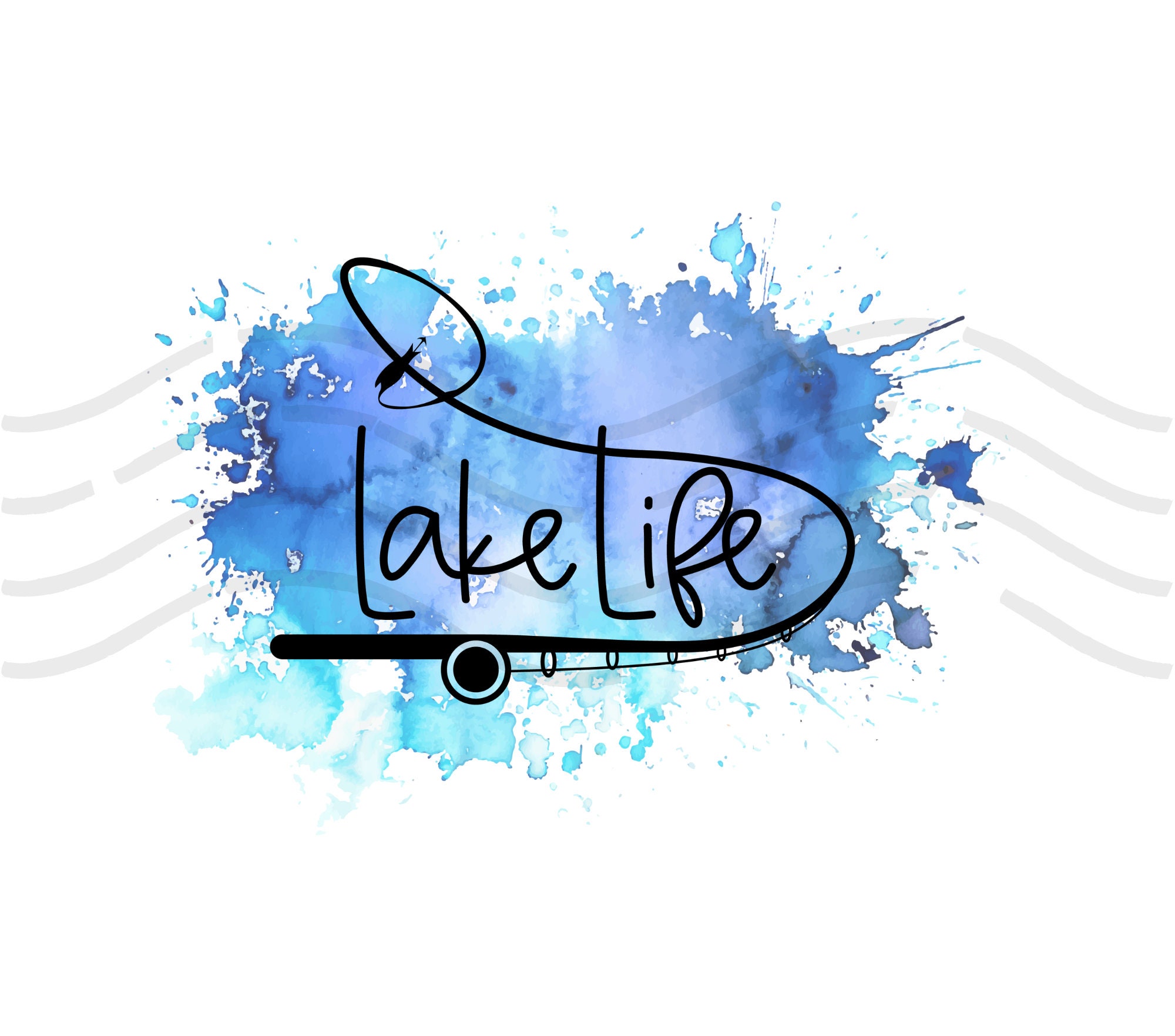 Lake Life PNG Decal - Etsy