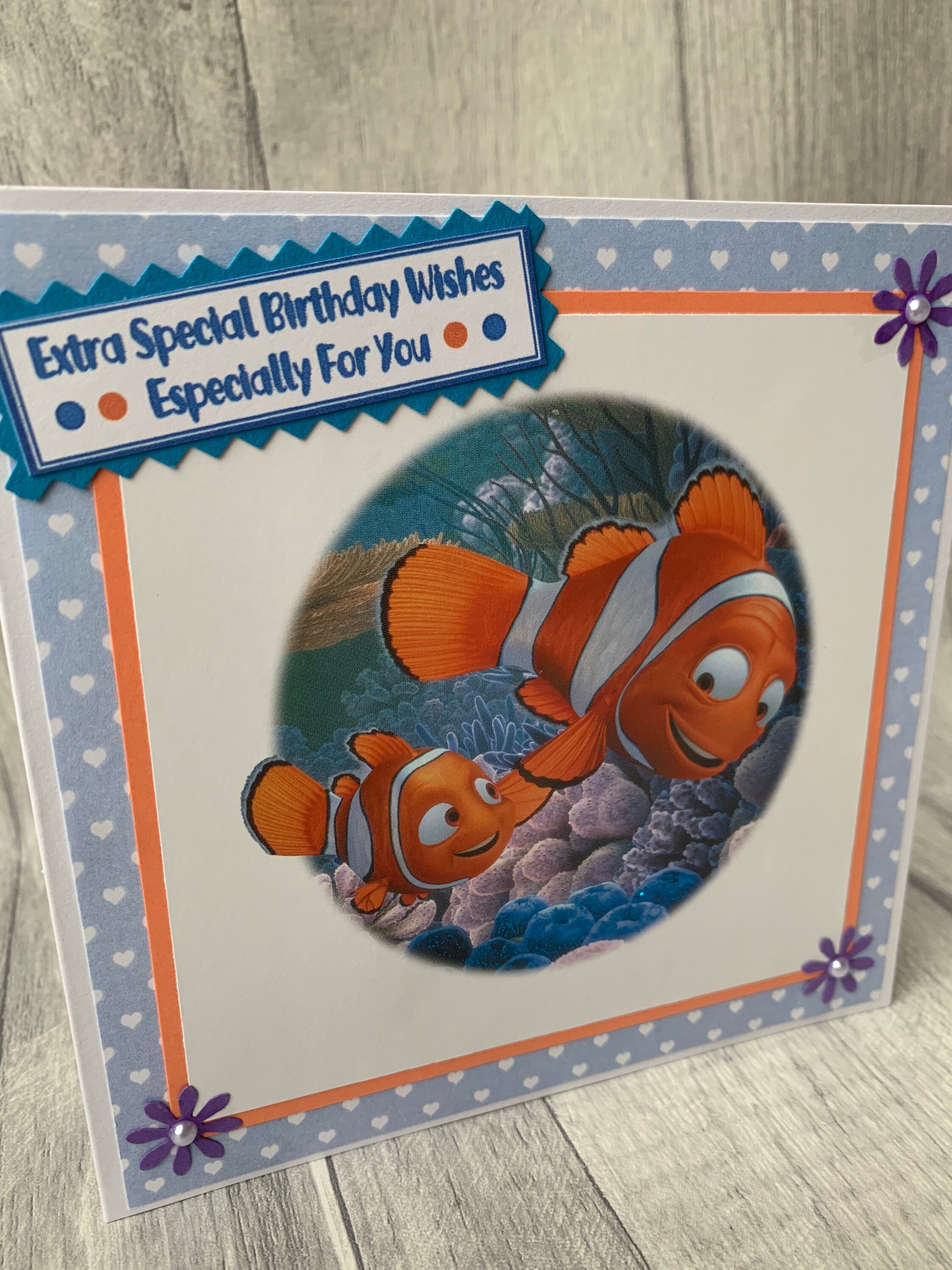 Disney Pixar Finding Nemo handmade Birthday card | Etsy