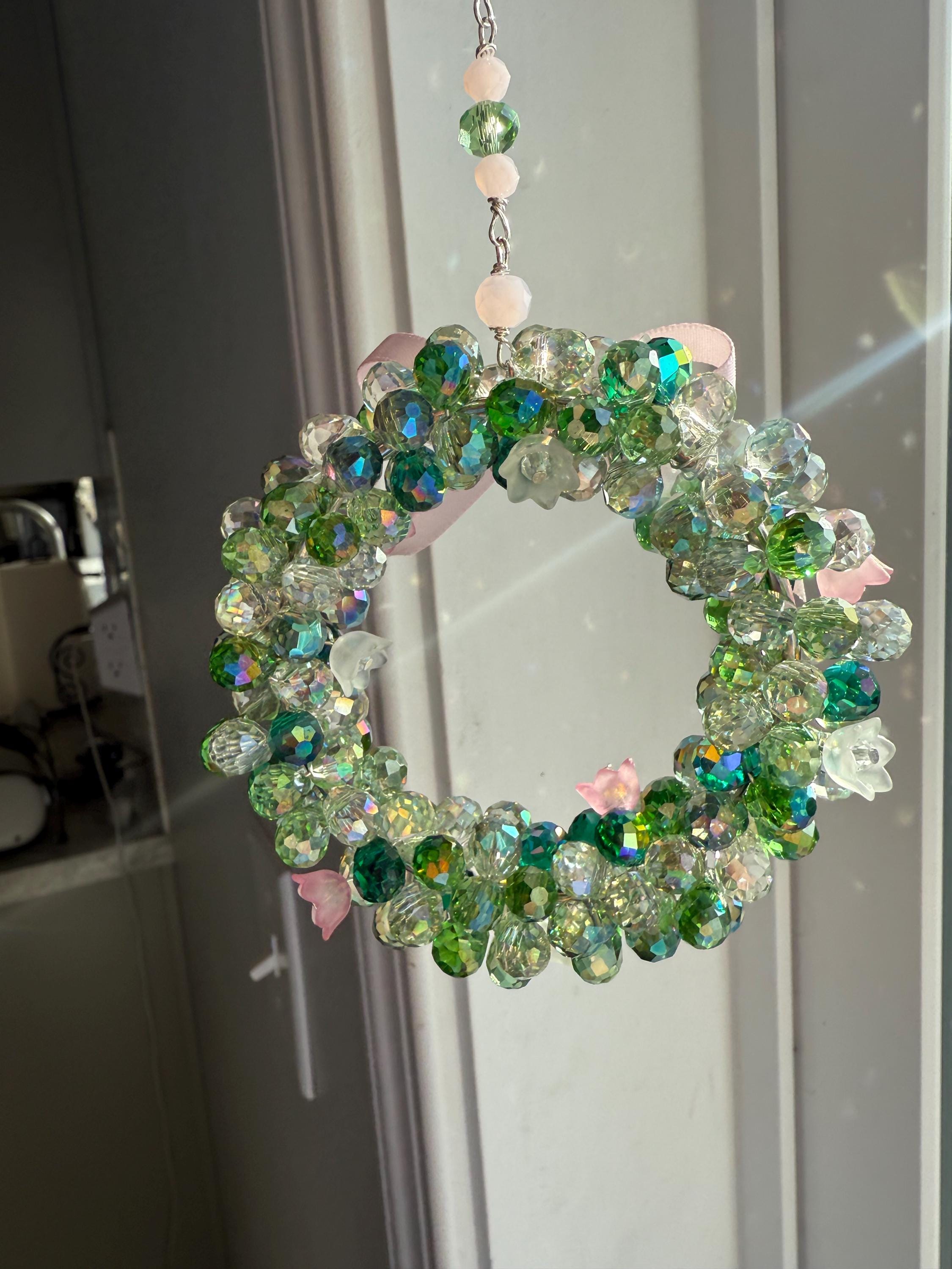 Beaded Spring Wreath - Etsy