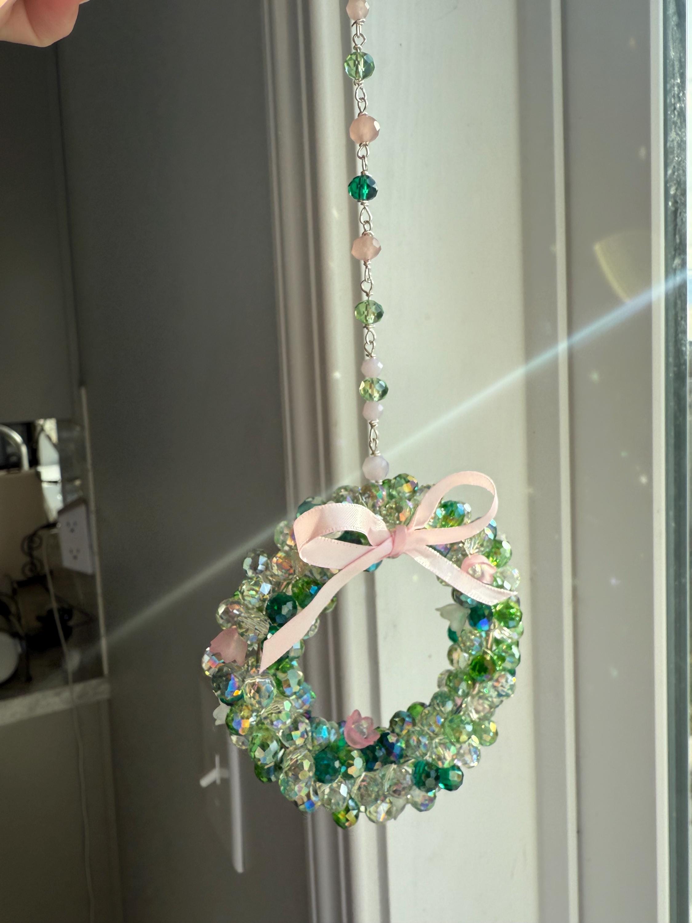 Beaded Spring Wreath - Etsy