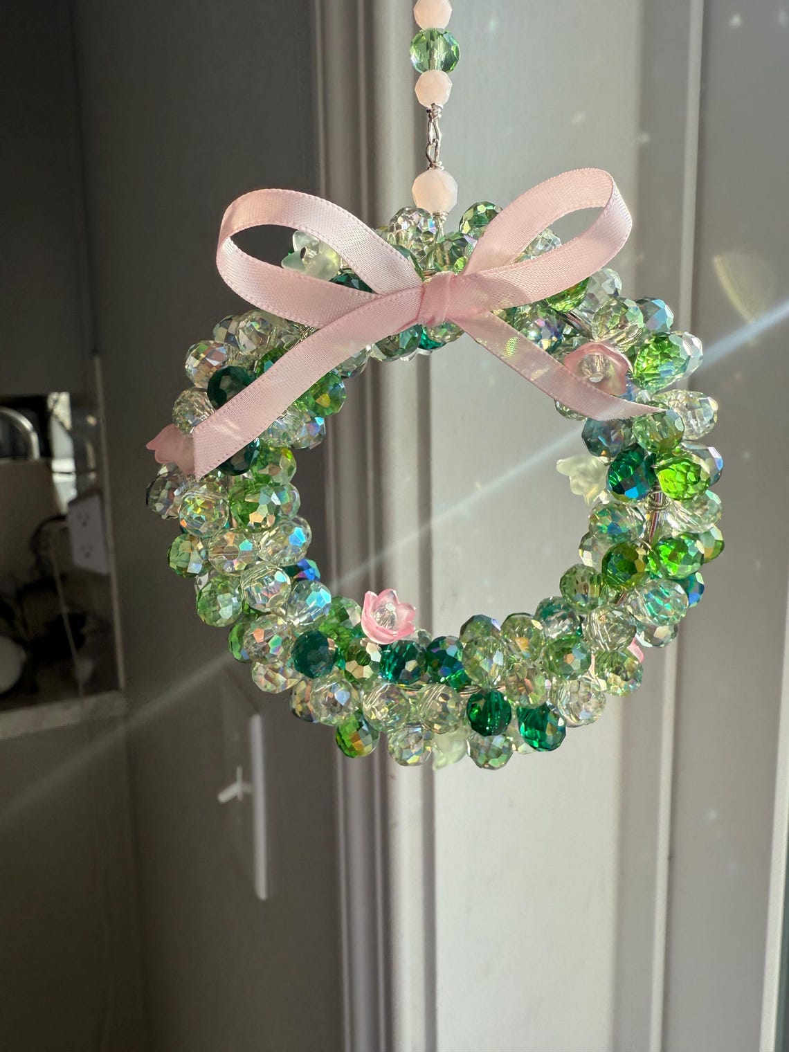 Beaded Spring Wreath - Etsy