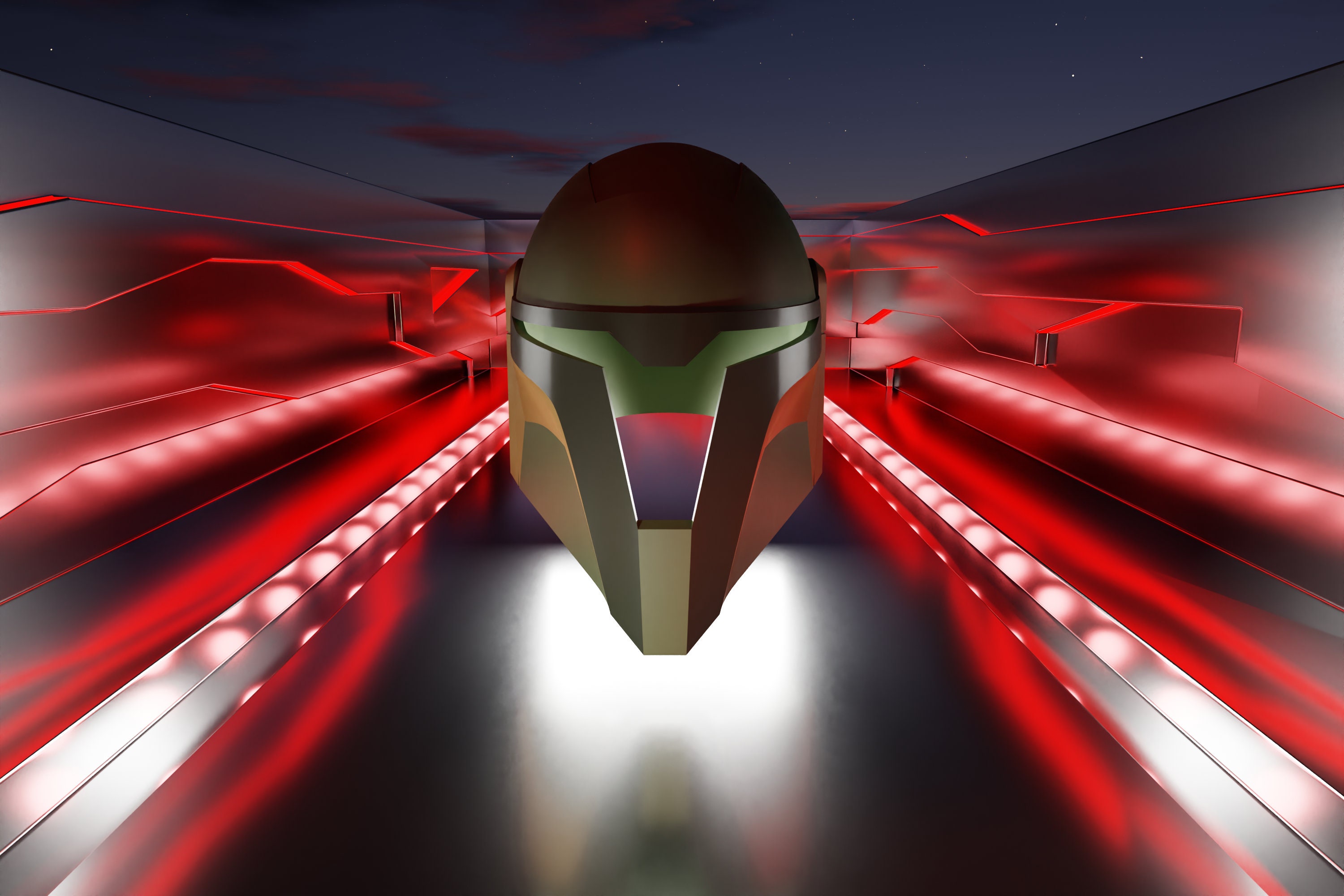 Earth Braker V2 Mandalorian Helmet (3D Model) - Etsy