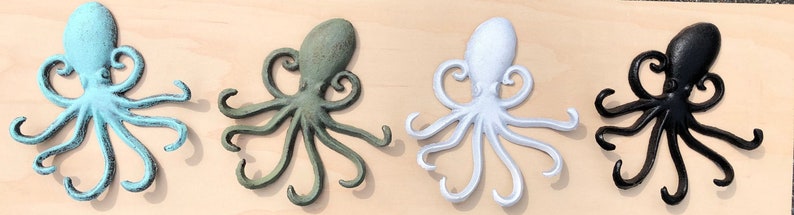CAST IRON Octopus Hook Octopus Key Holder Octopus Decor | Etsy