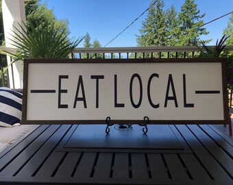 Rustic Eat Sign | Etsy