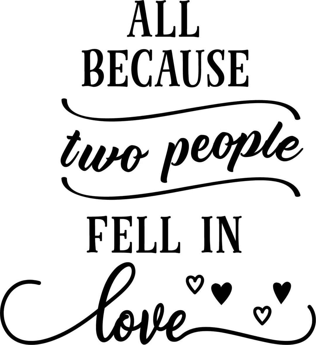 All Because Two Ppl Svg - Etsy