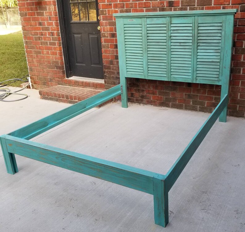 Shutter Bed Queen King Twin Full Double Headboard, Footboard, Sidetails ...