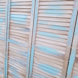 Repurposed Shutter Headboard, Distressed Coastal Decor, Custom Size - Etsy