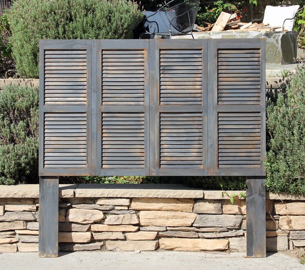 Repurposed Shutter Headboard, Coastal Distressed Headboard, Custom Size ...