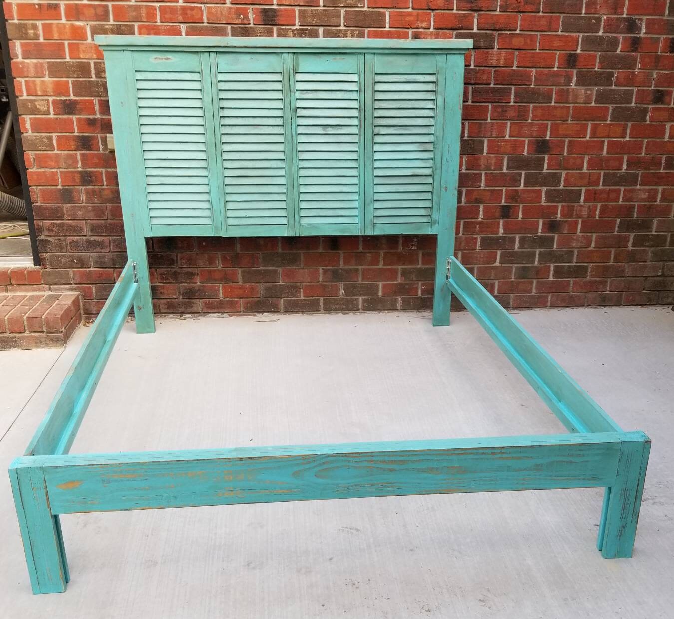 Shutter Bed Queen King Twin Full Double Headboard, Footboard, Sidetails ...