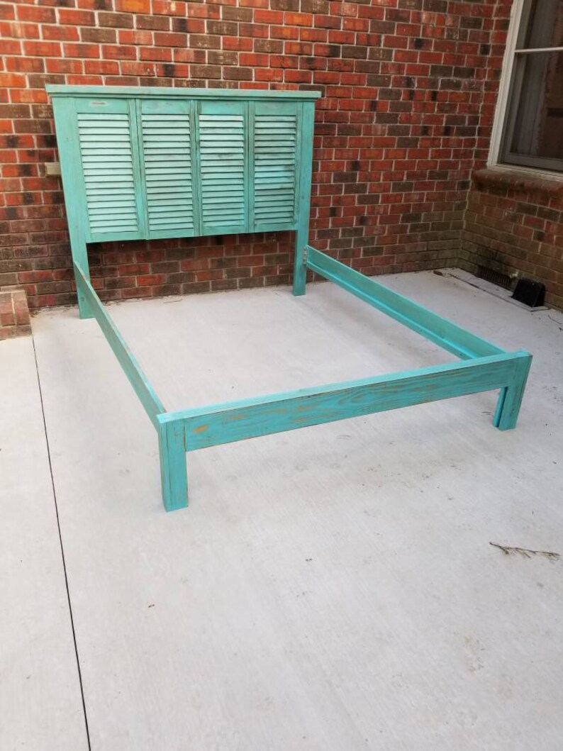 Shutter Bed Queen King Twin Full Double Headboard, Footboard, Sidetails ...