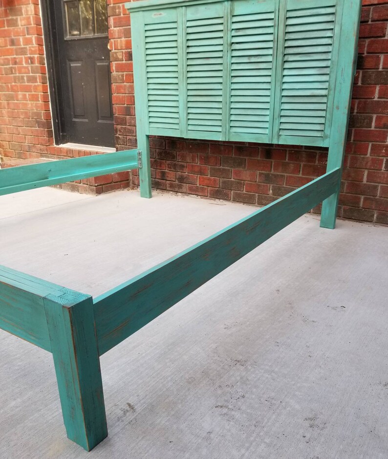 Shutter Bed Queen King Twin Full Double Headboard, Footboard, Sidetails ...