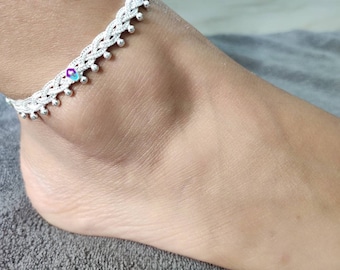 Indian Silver Pajeb - Etsy