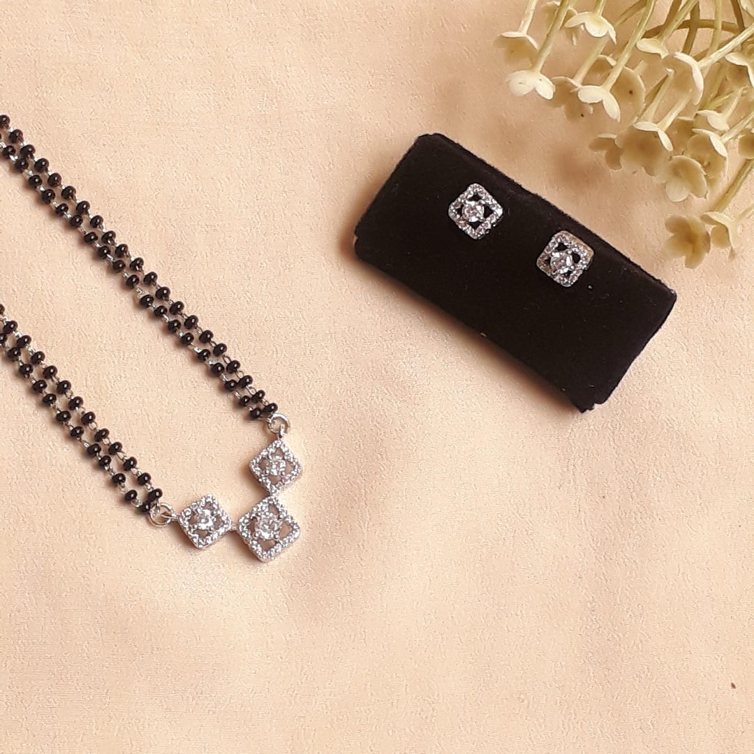 Cute Ad Mangalsutra, Silver Mangalsutra, Minimalist Mangalsutra ...