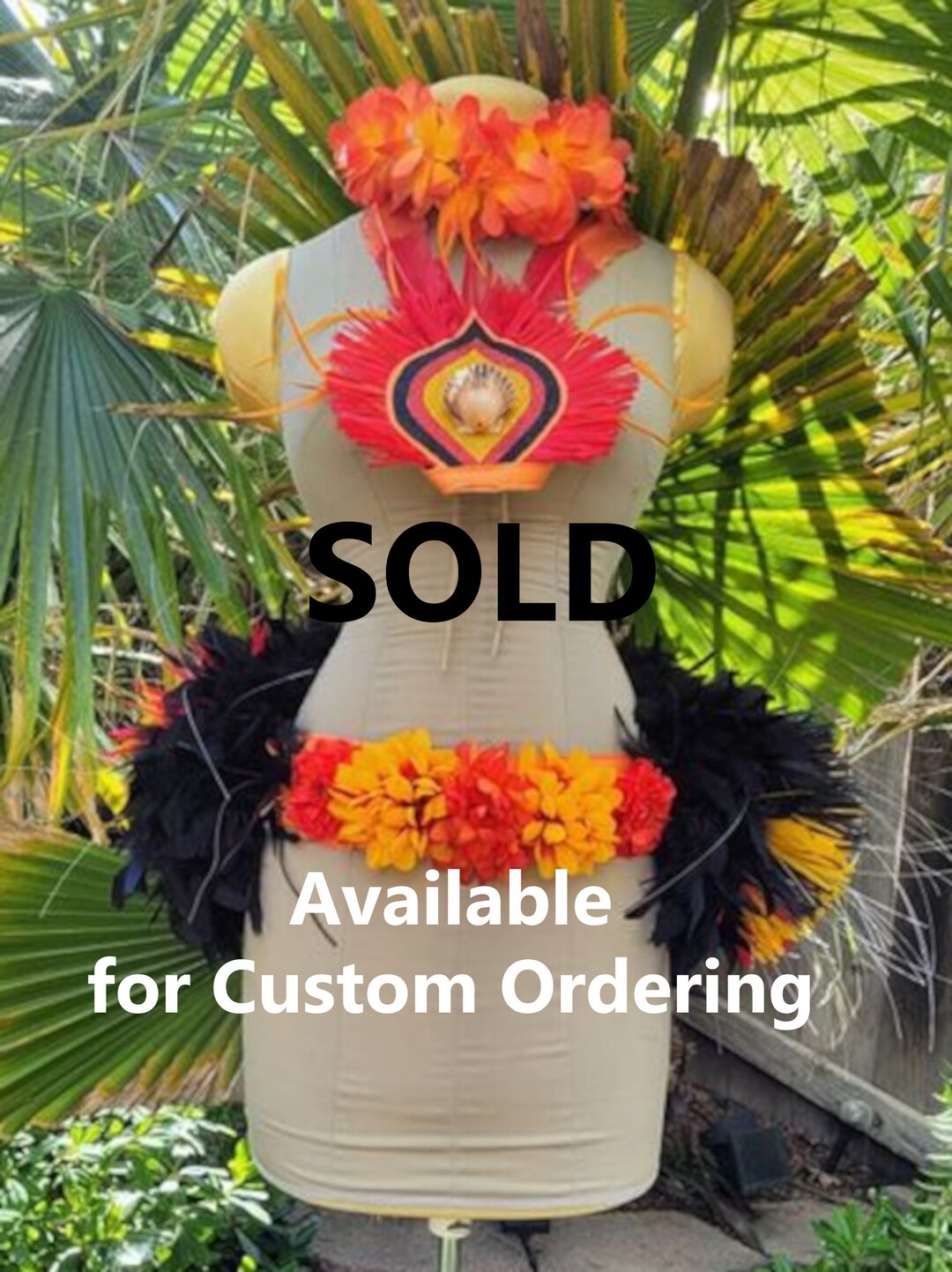 DANCE OF LIGHTS Custom Made Tahitian Dance Costume Basic Level 4-strand ...