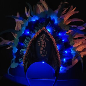 DANCE OF LIGHTS Tahitian Dance Ceremonial Headdress Sea Horse - Etsy