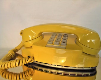 Black AT&T 80s Push Button Princess Phone/ Nice Analog Wall Mountable ...