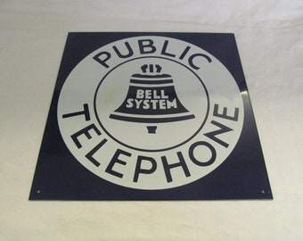Bell Telephone Sign - Etsy