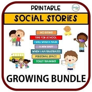 SOCIAL STORIES Growing Bundle for AUTISM, Behavior Management ...