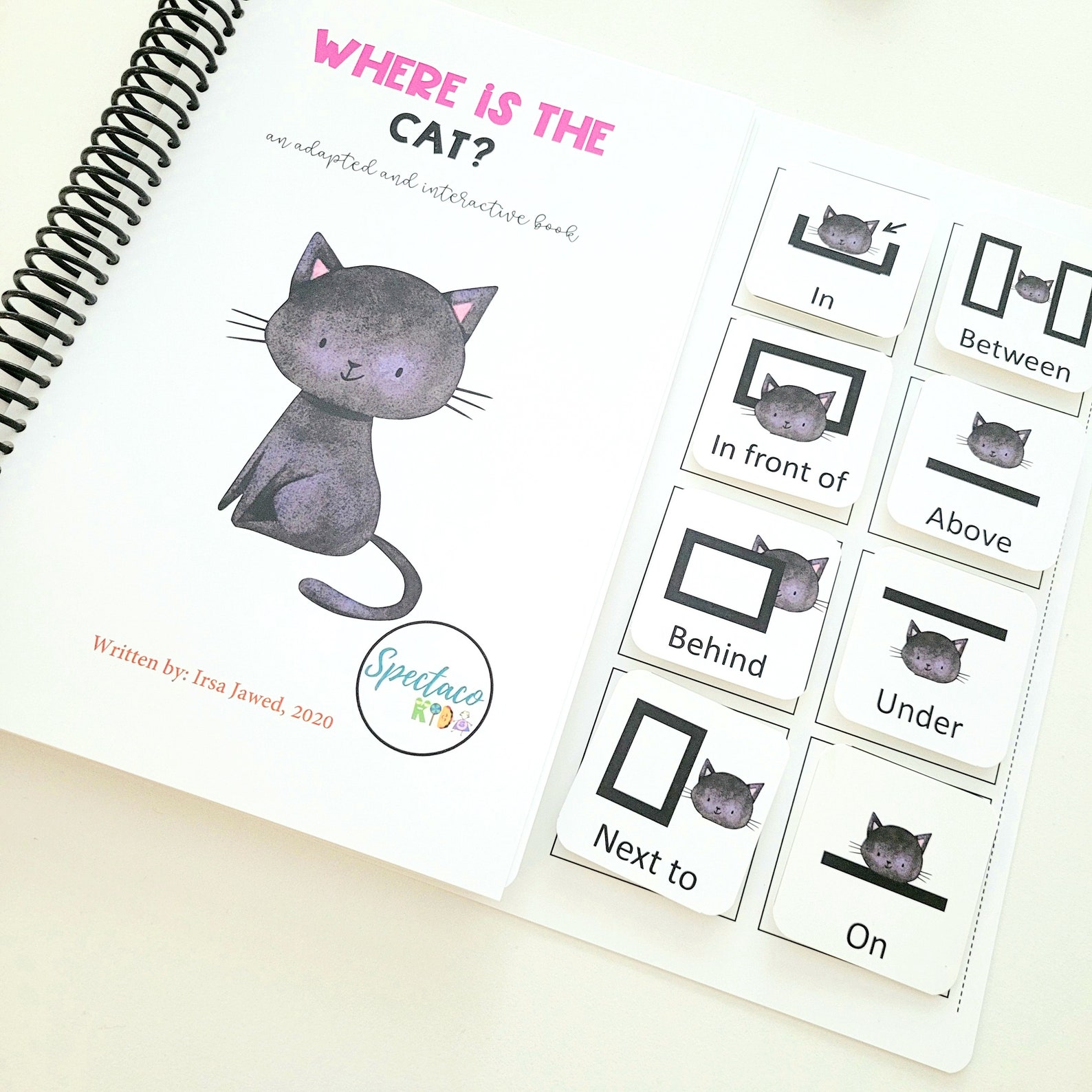 Halloween Prepositions PRINTABLE ADAPTED Fun Book for Speech Therapy ...