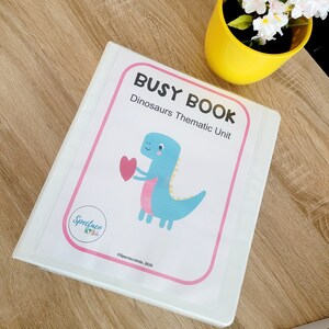 Dinosaur Printable Toddler Busy Book | Sorting and Matching | Learning ...