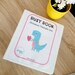 Dinosaur Printable Toddler Busy Book Sorting and Matching Learning ...